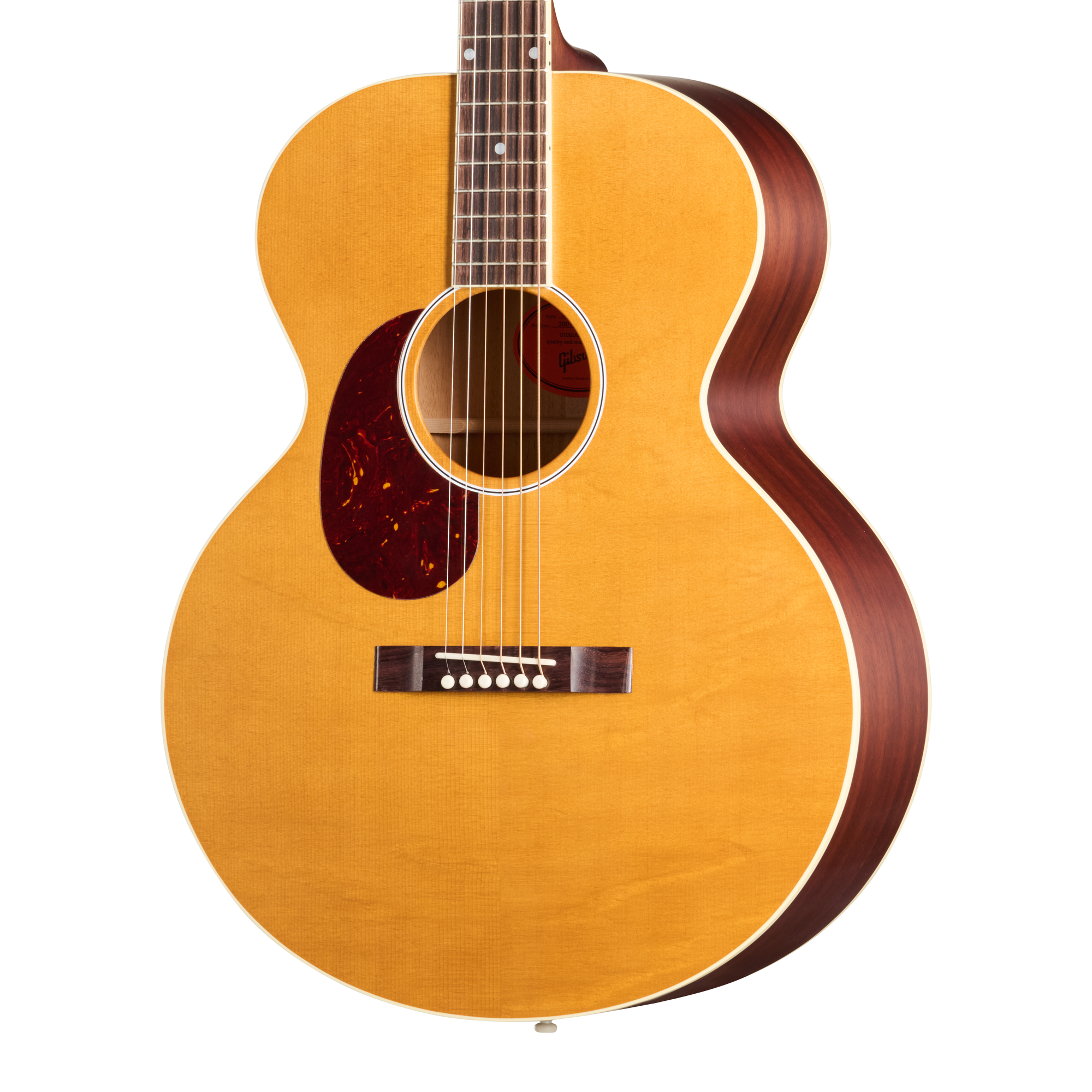 Gibson J-185 Century 12-Fret, Left-Handed, Vintage Amber